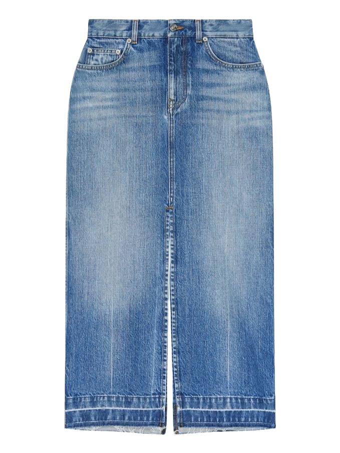 GIVENCHY Givenchy Midi Skirt in Denim